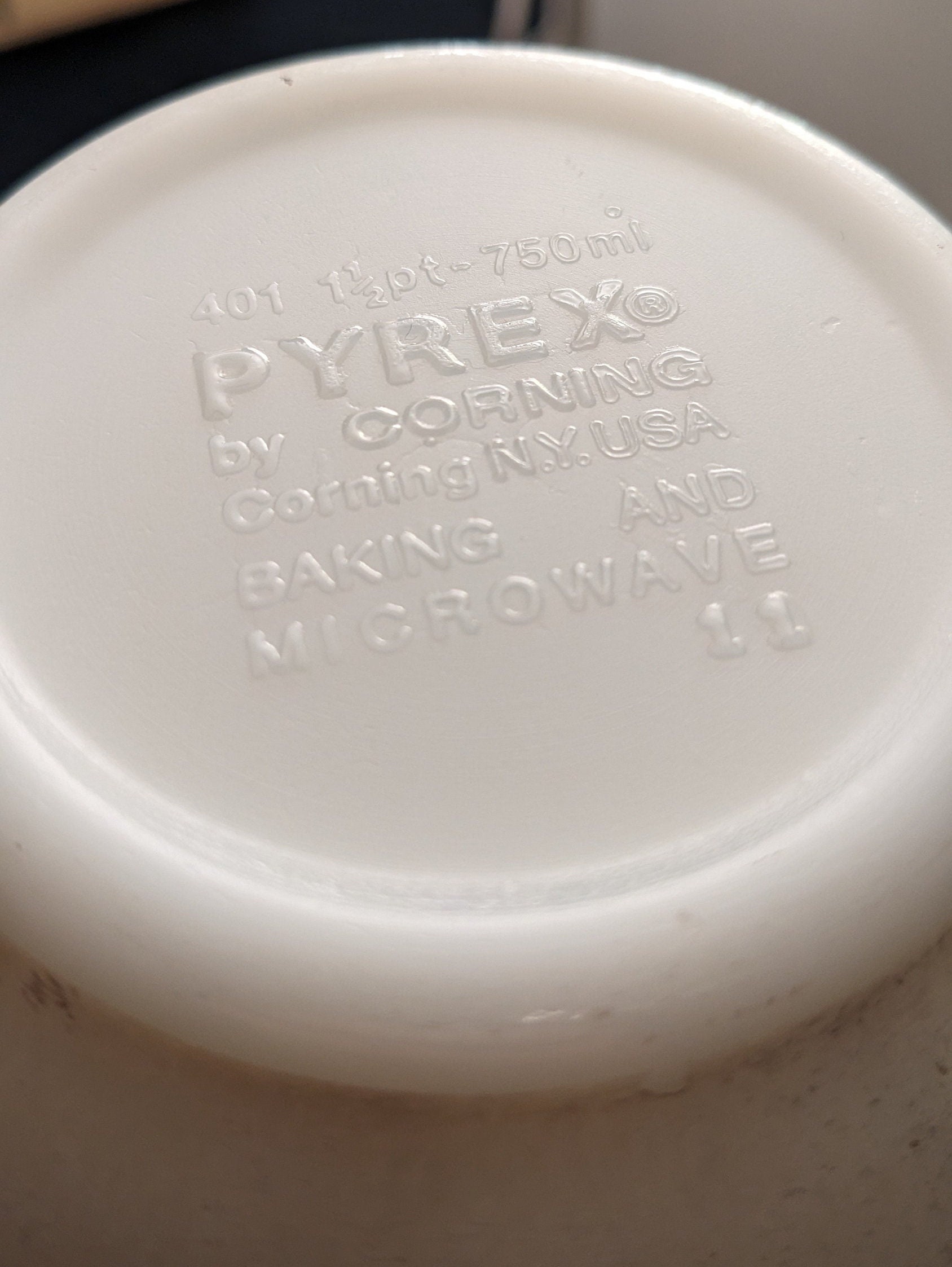 1970s Pyrex,homestead Blue Mixing Bowls 2 1/2 Quart and 1 1/2 Pint, 403 ...