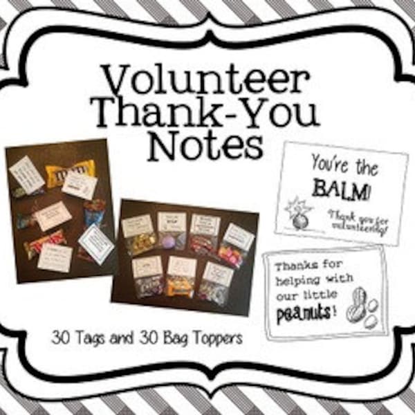 Volunteer Thank You - Etsy