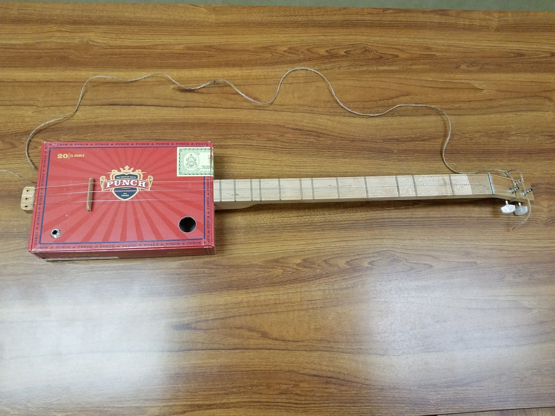 Cigar Box Guitar/red Punch Strumstick - Etsy
