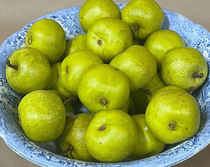 Miniature Green Apples/faux Fruit for Bowl Filler/kitchen Decor/23 ...