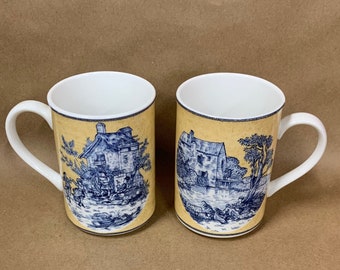 Blue Toile Tea Set - Etsy