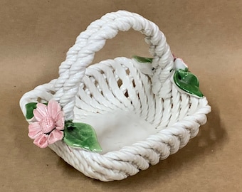 Italy Ceramic Basket | Etsy