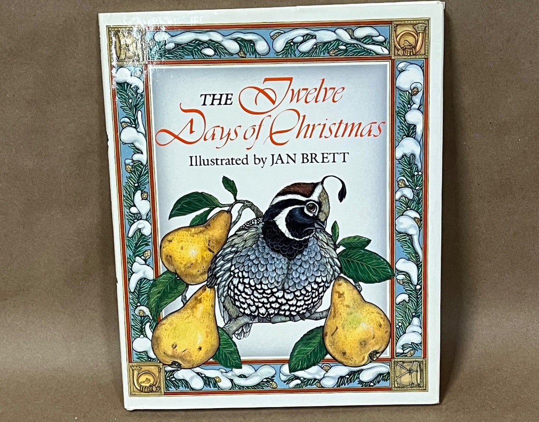 Book "the Twelve Days of Christmas" Illustrated by Jan Brett/christmas ...