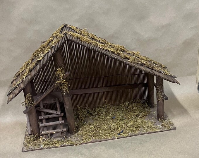 Nativity Stable/barn for Creche Scene/hand Made Nativity Barn/birth of ...