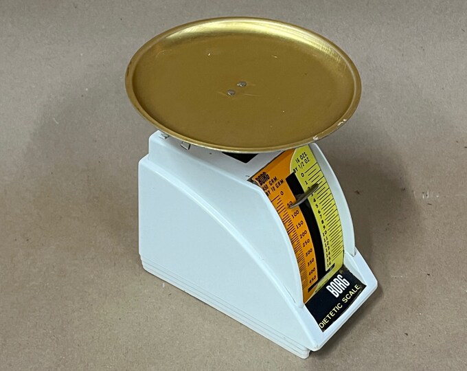 Vintage BORG Dietetic Scale/vintage Kitchen/1960 Scale Still Works ...