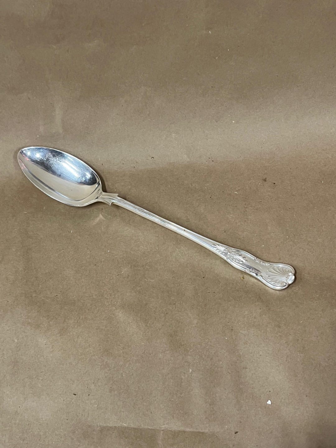 13" English-williams Adam Inc. Silver-plate Extra Large Serving Spoon ...