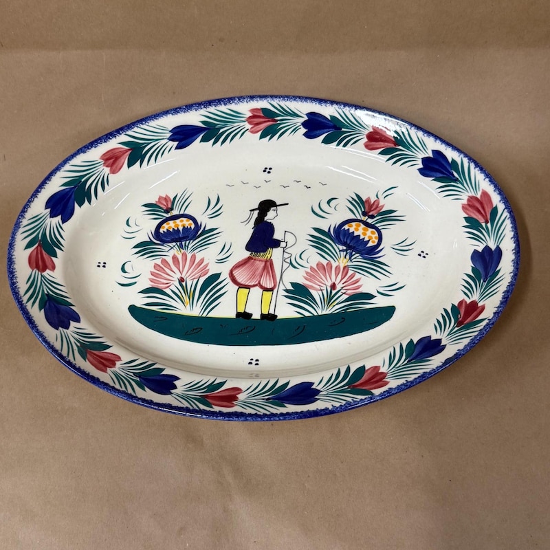 Quimper Plate Platter - Etsy