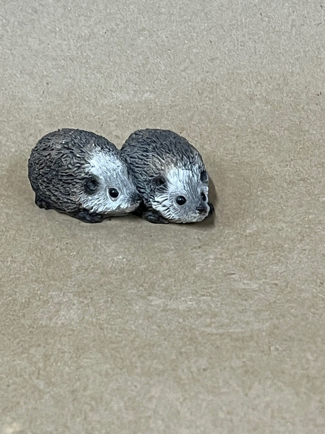 Stone Critters/littles Hedge Hogs/animal Figurines/miniature Animal ...