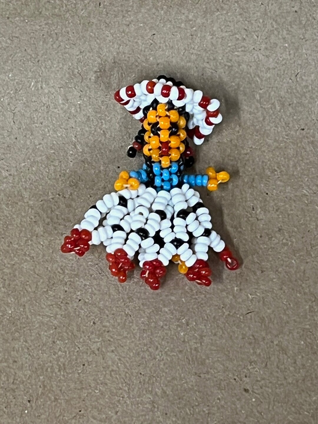Vintage Zuni Seed Bead Doll/native America Hand Made Miniature Doll ...