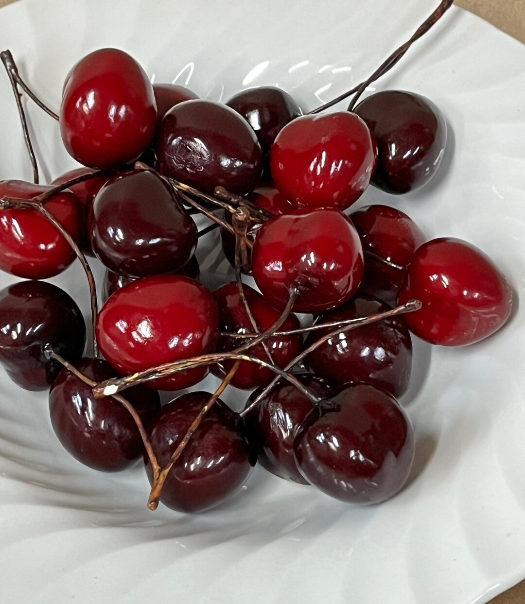 Faux Cherries/realistic Artificial Cherries/faux Fruit/bowl Filler ...