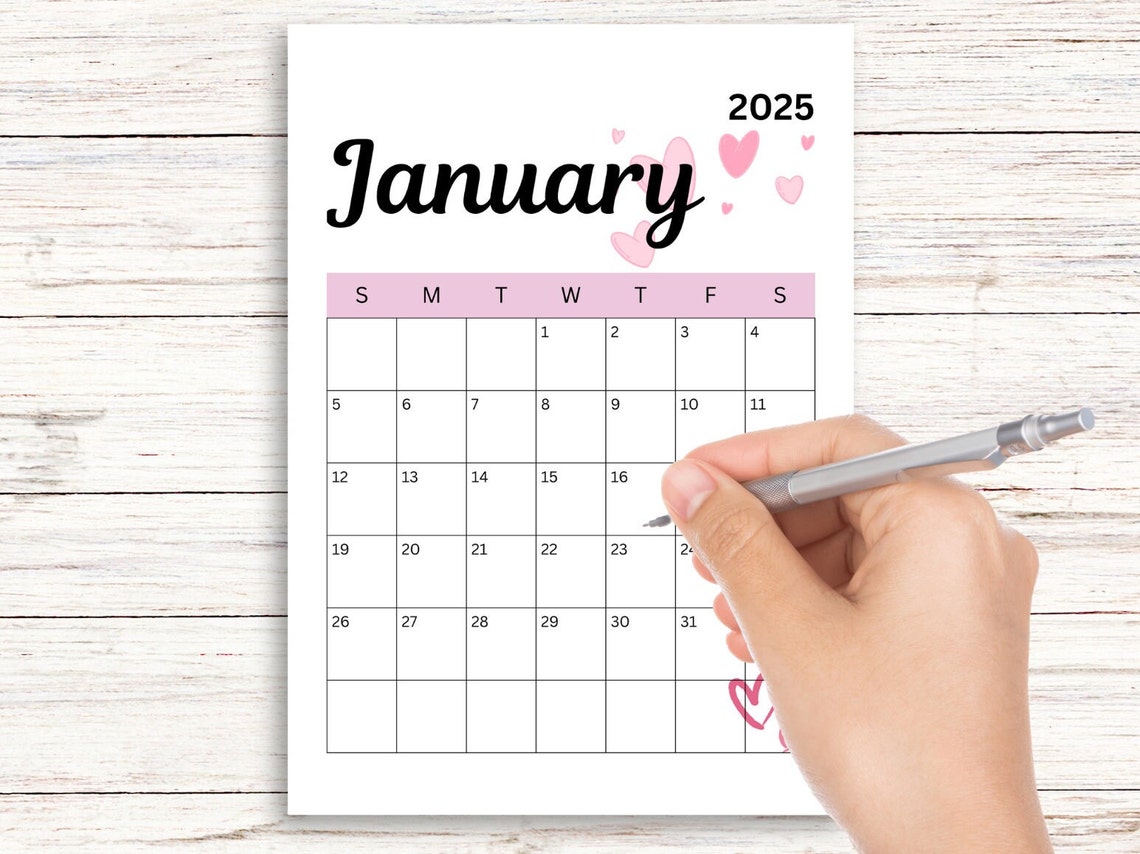 Editable Calendar in Canva,18-month Calendar 2024-2025 Calendar ...