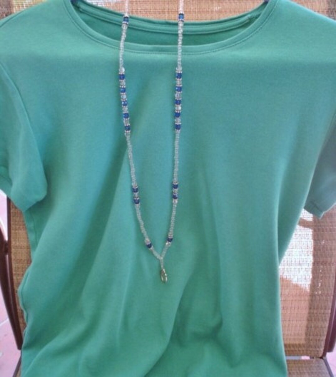 ID Badge Holder, Beaded Teacher Lanyard, PTA Gift for Teacher, Beaded ...