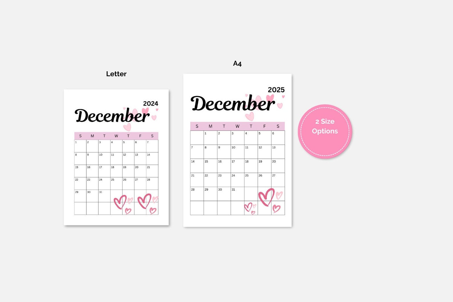Editable Calendar in Canva,18-month Calendar 2024-2025 Calendar ...