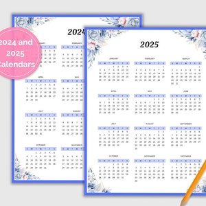 Calendar Editable in Canva, 18 Month Calendar 2024-2025 Calendar ...