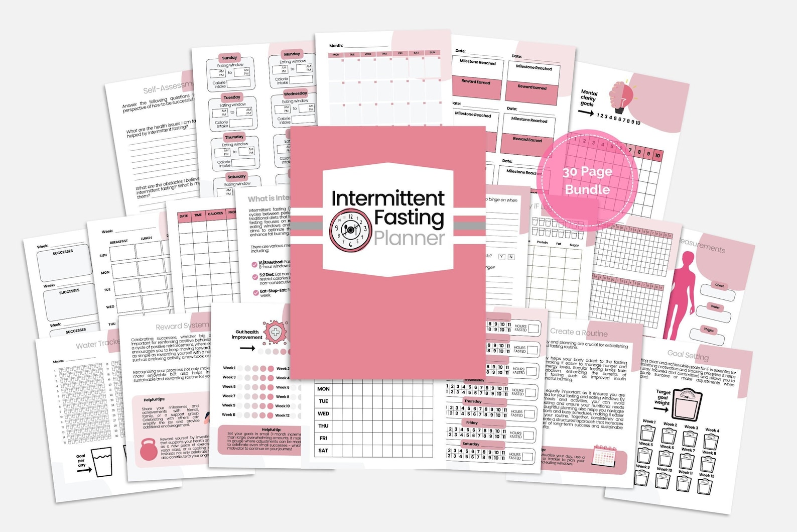 Intermittent Fasting Planner,daily Fasting Tracking,intermittent ...