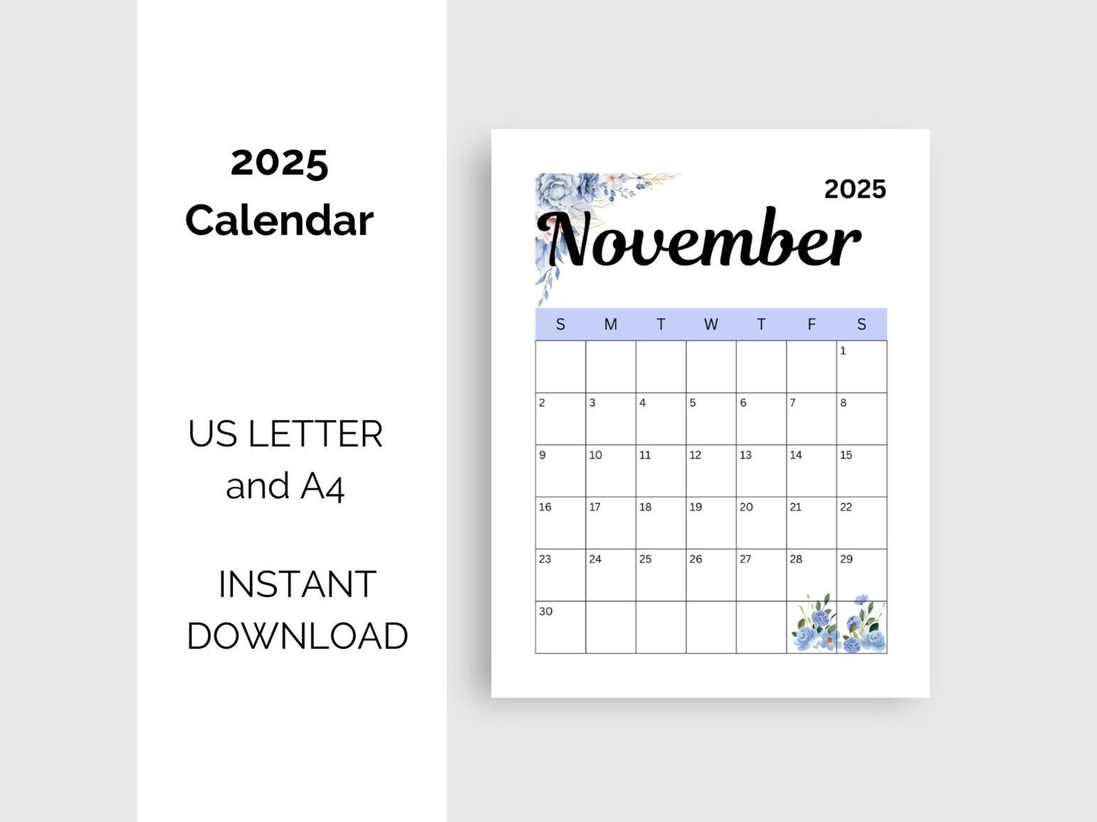 Editable Calendar in Canva, 12 Month Calendar 2025 Calendar Printable ...