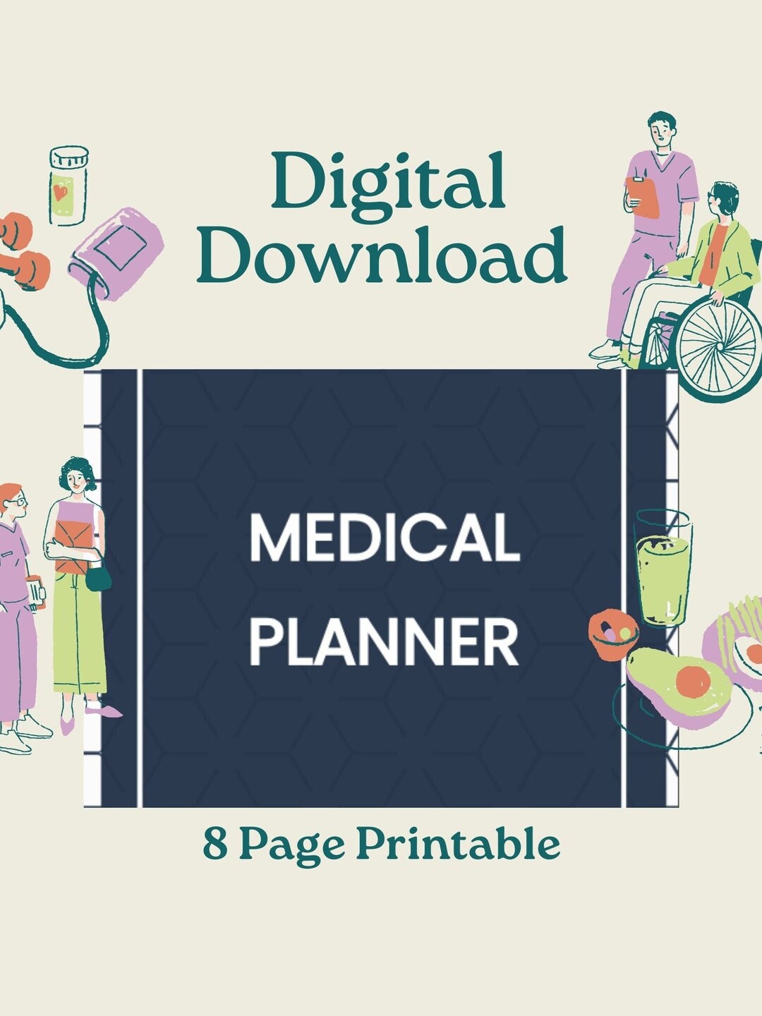 Medical Planner Printable Health Tracker, Medical Tracker Printable ...
