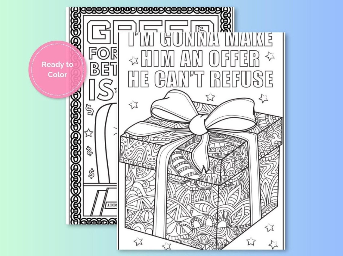 Teen Coloring Book of Movie Quotes, Hollywood Famous Lines Coloring ...