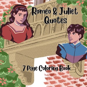 Teen Coloring Book of Romeo Juliet Quotes, Teen Coloring Pages of ...