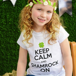 Keep Calm and Shamrock on Shirt or Baby Bodysuit - Etsy