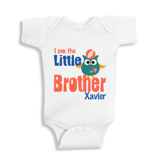 I Am the Big Sister & I Am the Little Brother Nautical Owl Set - Etsy