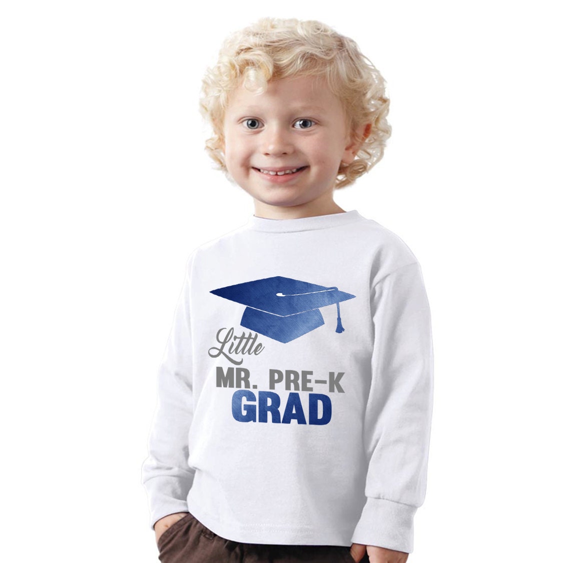 Little Mister Mr. PRE-K Grad Electric Blue graduation Shirt | Etsy