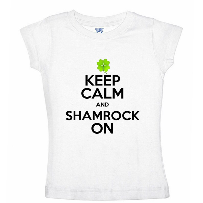 Keep Calm and Shamrock on Shirt or Baby Bodysuit - Etsy