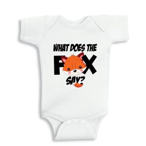 What Does the Fox Say? Funny Kids Shirt of Baby Bodysuit - Etsy