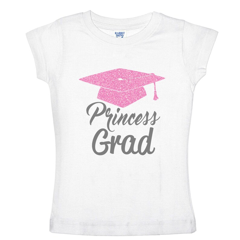 Princess Grad Glitter Pink Graduation Girl Shirt - Etsy