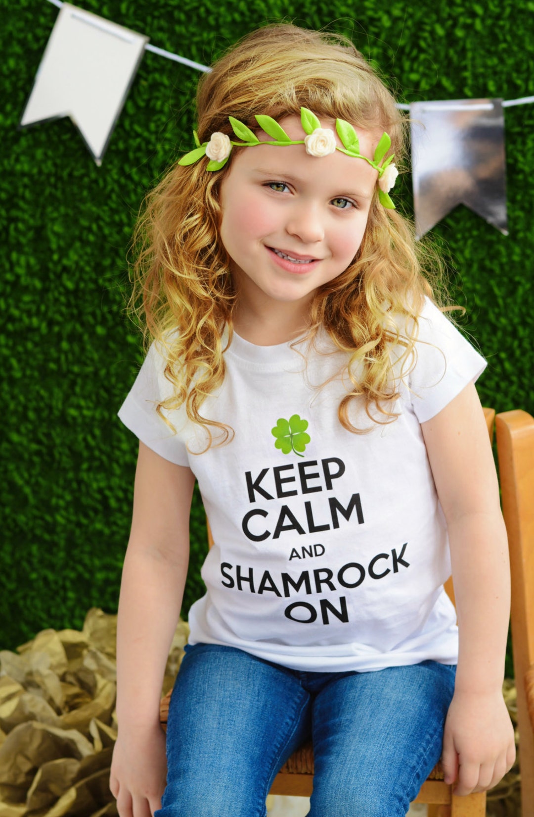 Keep Calm and Shamrock on Shirt or Baby Bodysuit - Etsy