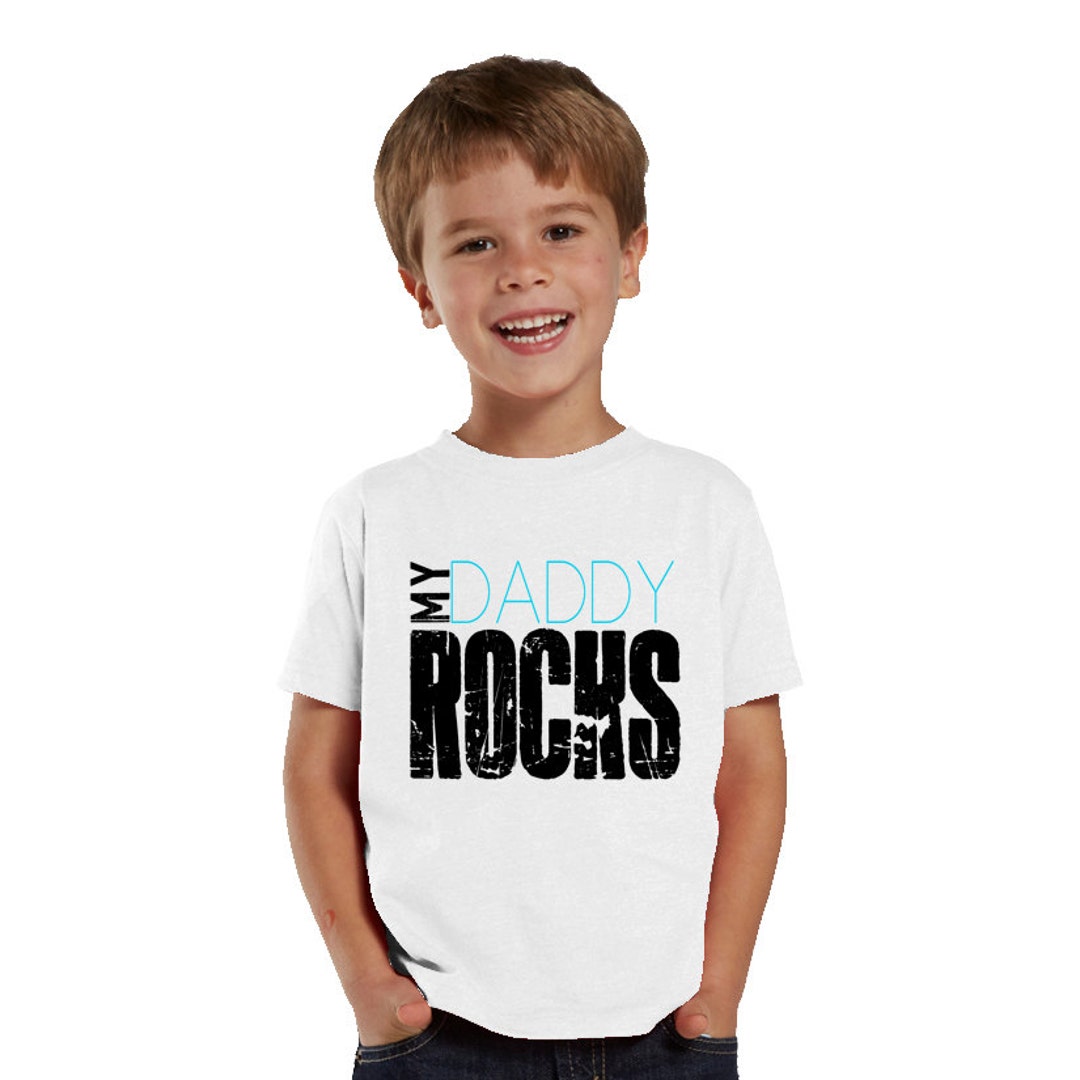 My Daddy Rocks Kids Shirt for Boys or Baby Bodysuit - Etsy
