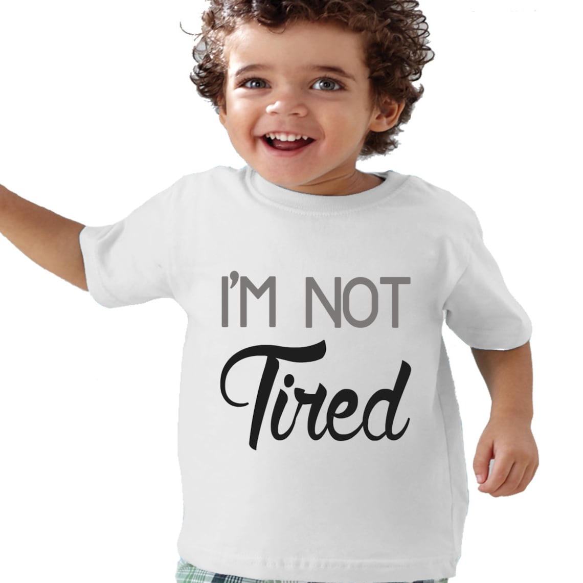 I'm so Tired I'm NOT Tired Mom and Children Shirt - Etsy