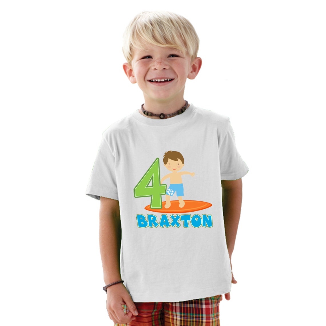 Surfer Boy Birthday Personalized T-shirt | Etsy