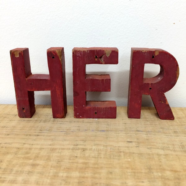 Vintage Wall Letters - Etsy