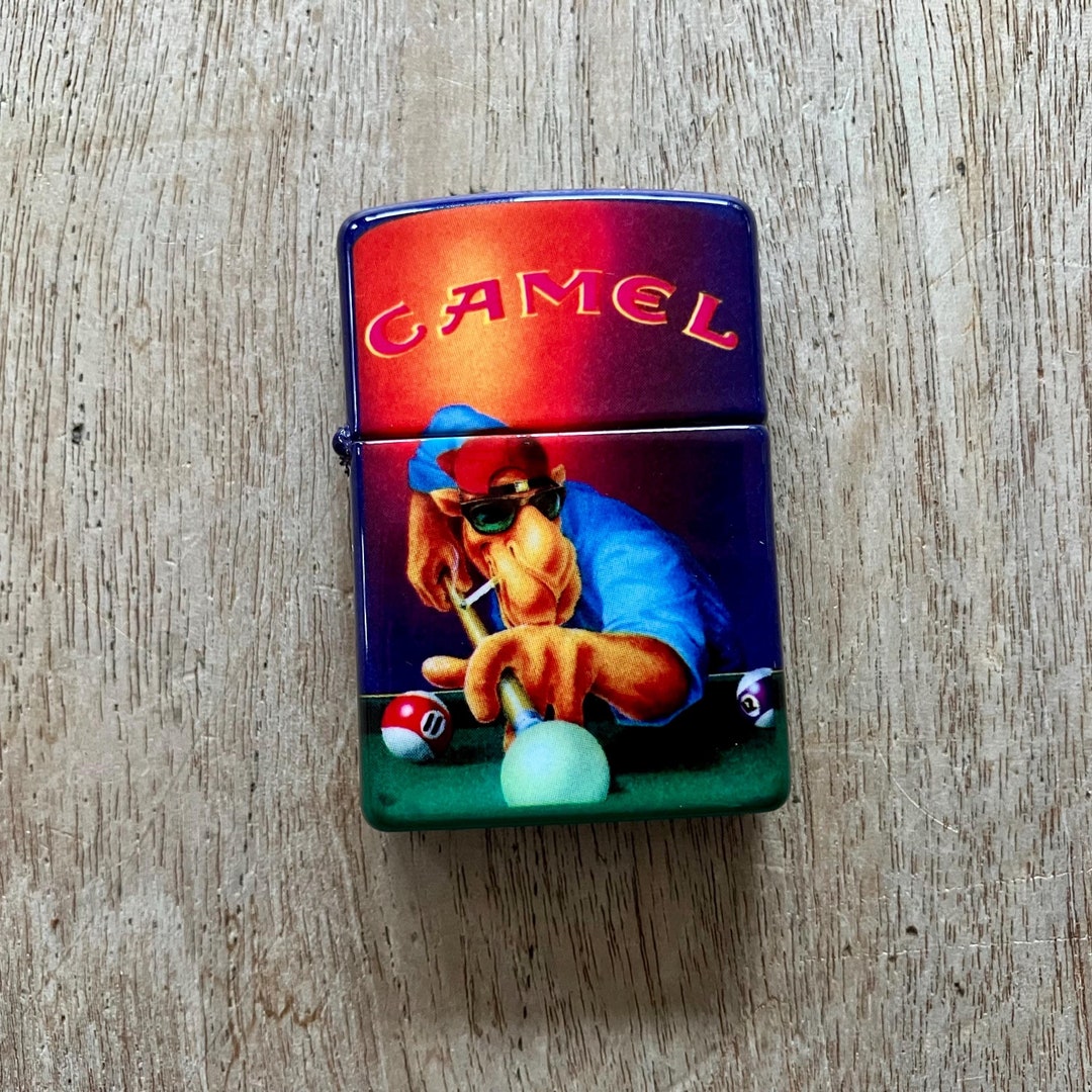 Vintage Joe Camel Cigarette Lighter Made in USA Solid Metal Zippo ...