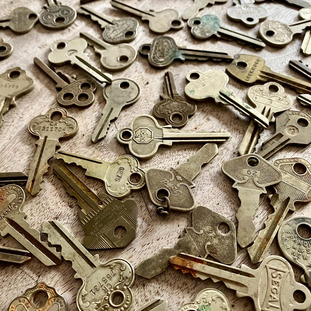 Vintage Key Collection | Lot of 10 | Vintage Keys | Door Keys | Lock ...