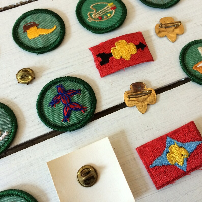 Vintage Girl Scouts Badge Collection Girl Scout Pins Girl Scout Patch