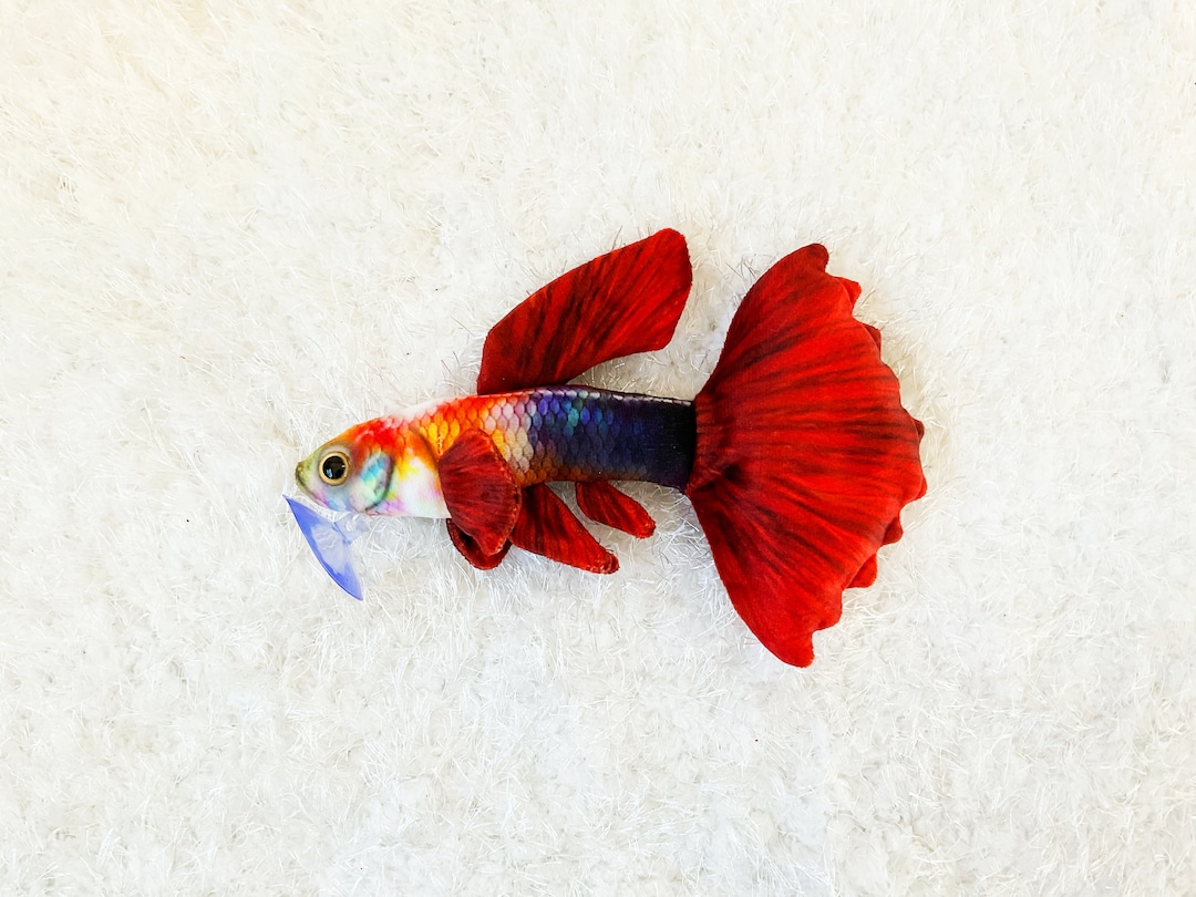 Inferno (red Fire) Guppy Fish Plush by Greenpleco - Etsy