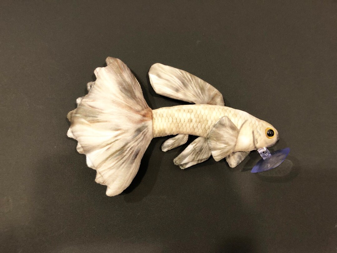Platinum Guppy A Fish Plush by Greenpleco - Etsy