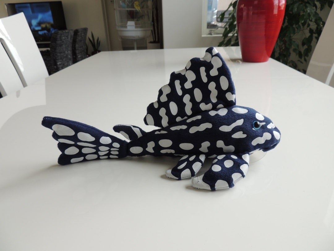 Sapphire Pleco Plushie by Greenpleco - Etsy