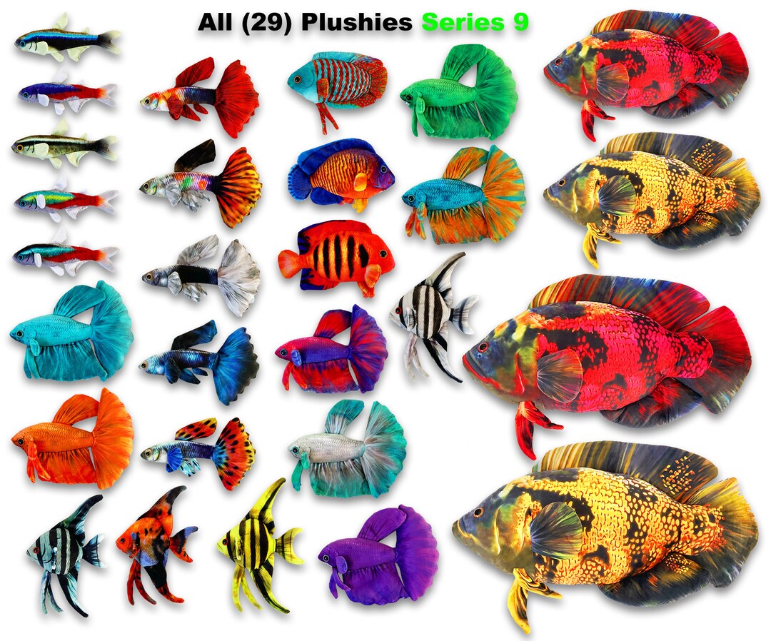 29 Greenpleco Plushies Series 9 Collection Set - Etsy