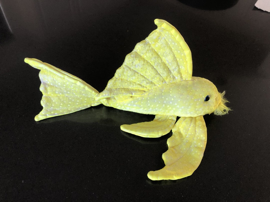 Albino Long Fin Bristlenose Pleco Plush Toy - Etsy