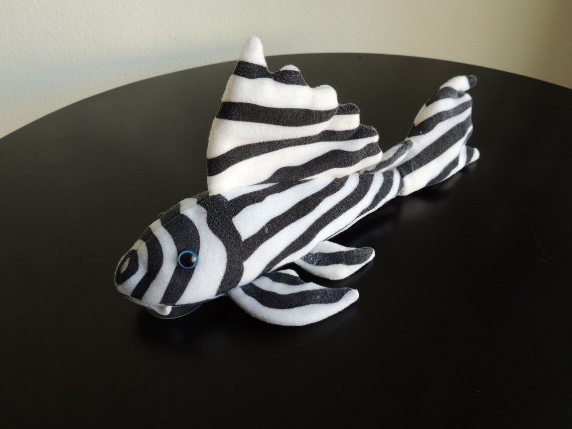 Plecostomus Plush Plushie Toy Sucker Fish Zebra - Etsy