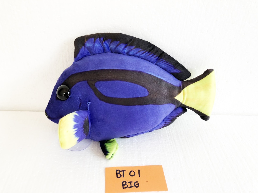 Blue Hippo Tang Fish Plush (approx. 12 Inch) BT01 - Etsy