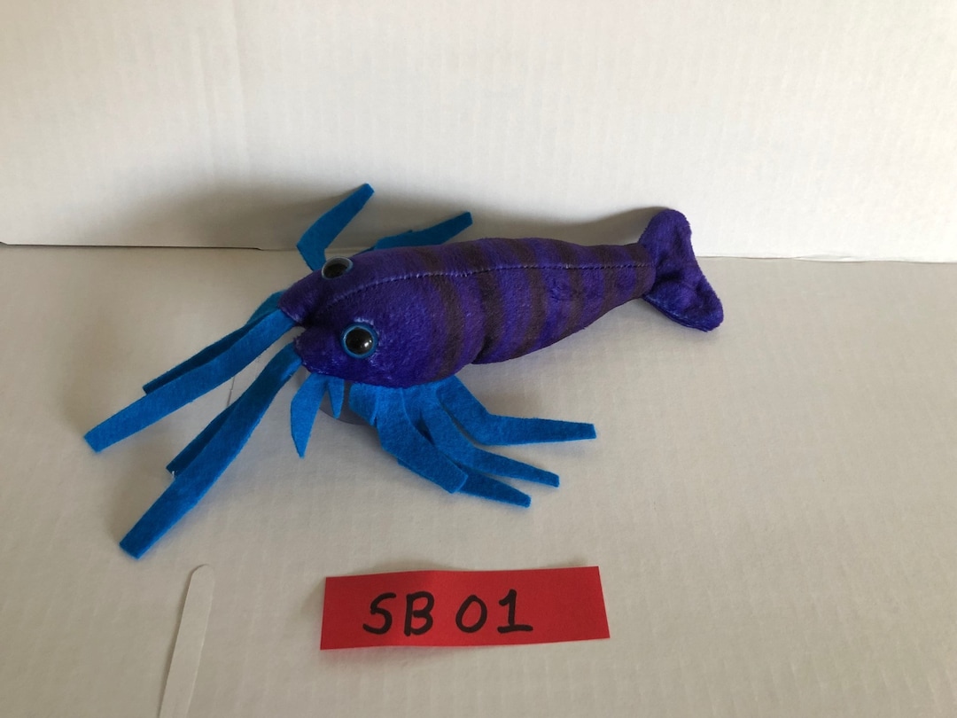 Blue Velvet Shrimp 1 (7 Inch) Plushie - Etsy