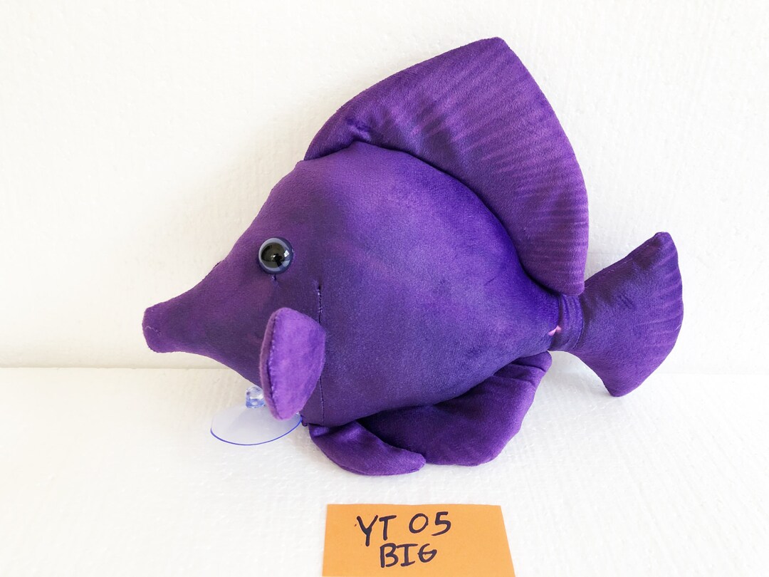 Plum Purple Tail Tang Fish Plush (approx. 12 Inch) YT05 - Etsy
