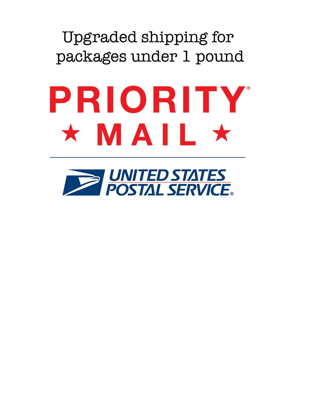 Priority Shipping Upgrade for Packages Under 1 Pound - Etsy