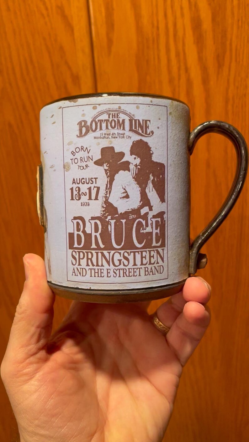 1975 Bruce Springsteen, born to Run Concert Mug - Etsy