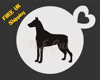Doberman stencil | Etsy
