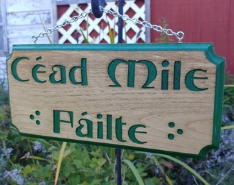 Ceald Mile Failte Irish Welcome A Hundred Thousand Welcomes - Etsy